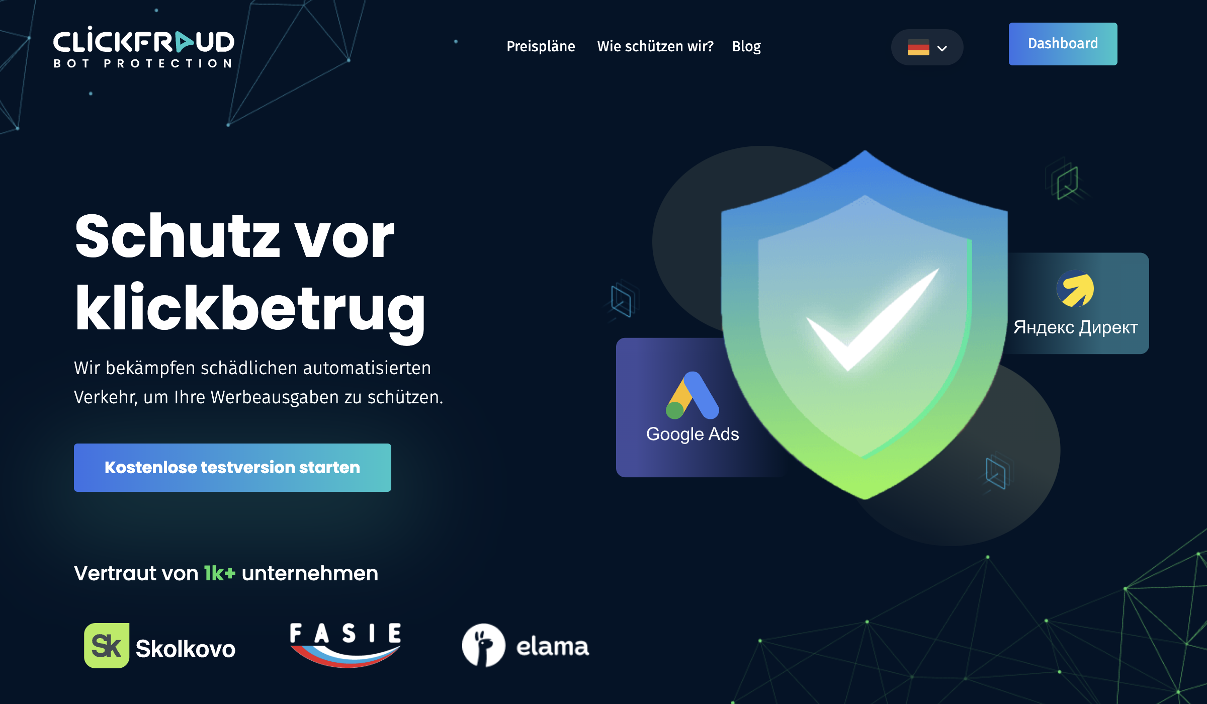 Click fraud protection solution